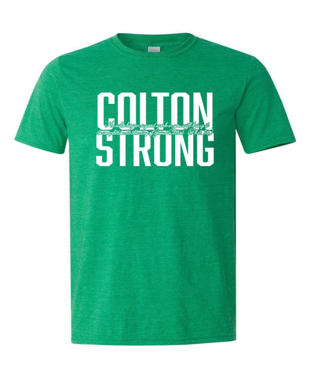 Gildan adult unisex t-shirt with Colton Strong logo – Mommygram by Jess